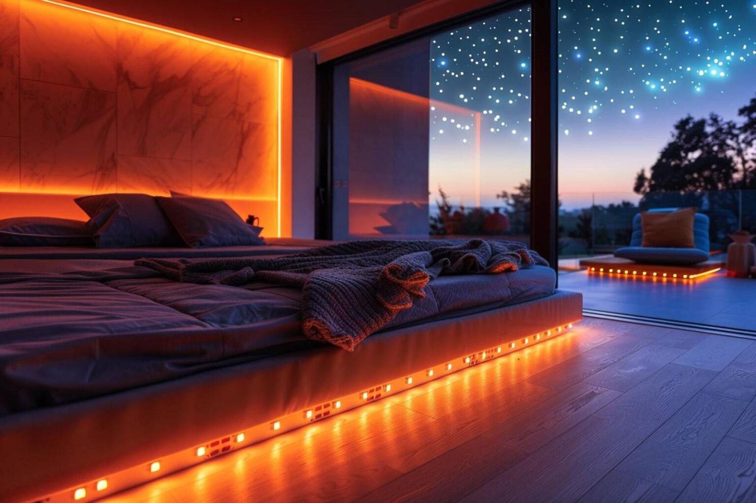 Éclairez votre Nuit : Aménager une Chambre avec des LED pour une ...